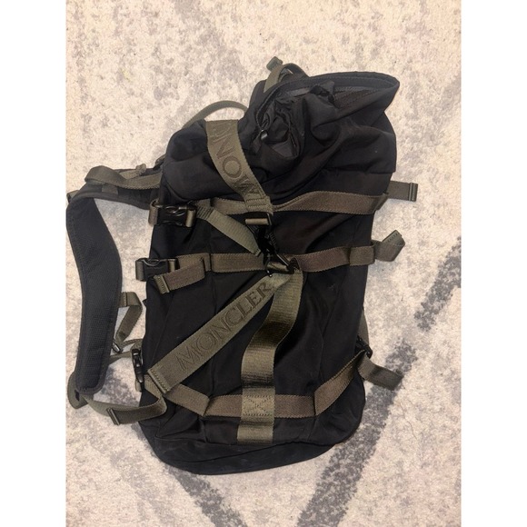 Moncler | Bags | Moncler Black Backpack Straps Designer Bag Travel ...